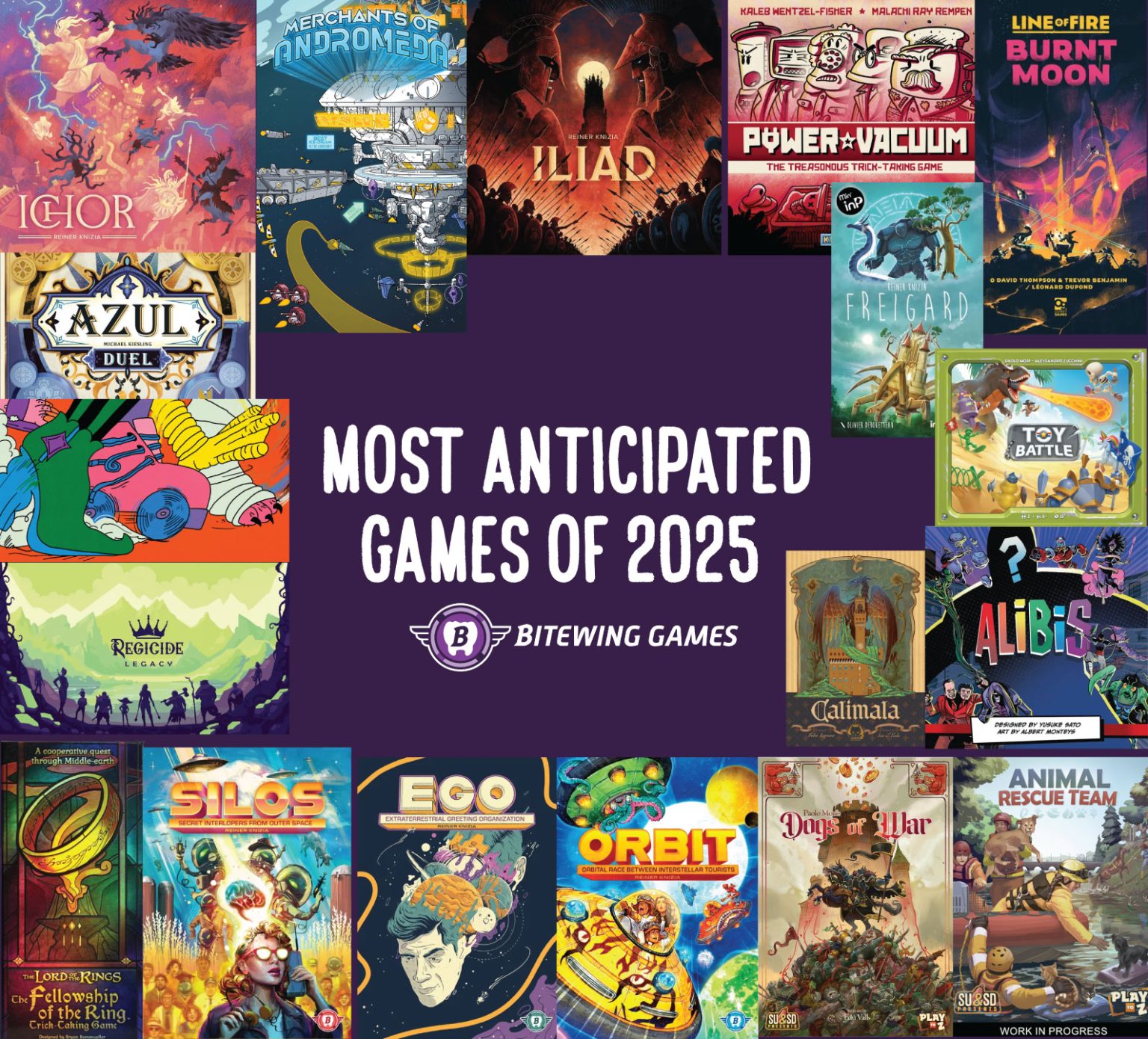 Most Anticipated Board Games of 2025 - Bitewing Games